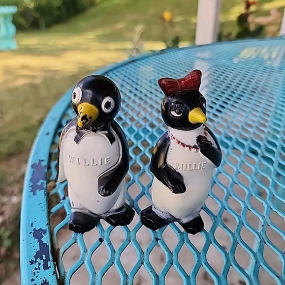 Fitz and Floyd | Kitchen | Vintage F F Willie And Millie Penguins Salt ...